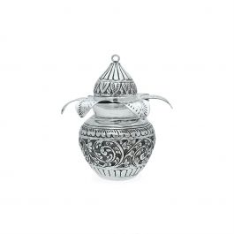 Attractive Silver Kalasam With Antique Finish